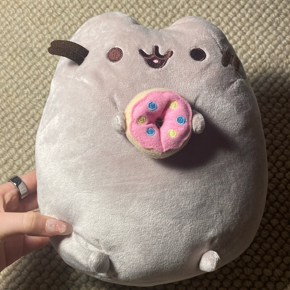 Pusheen | Toys | Large Donut Eating Pusheen Plush | Poshmark